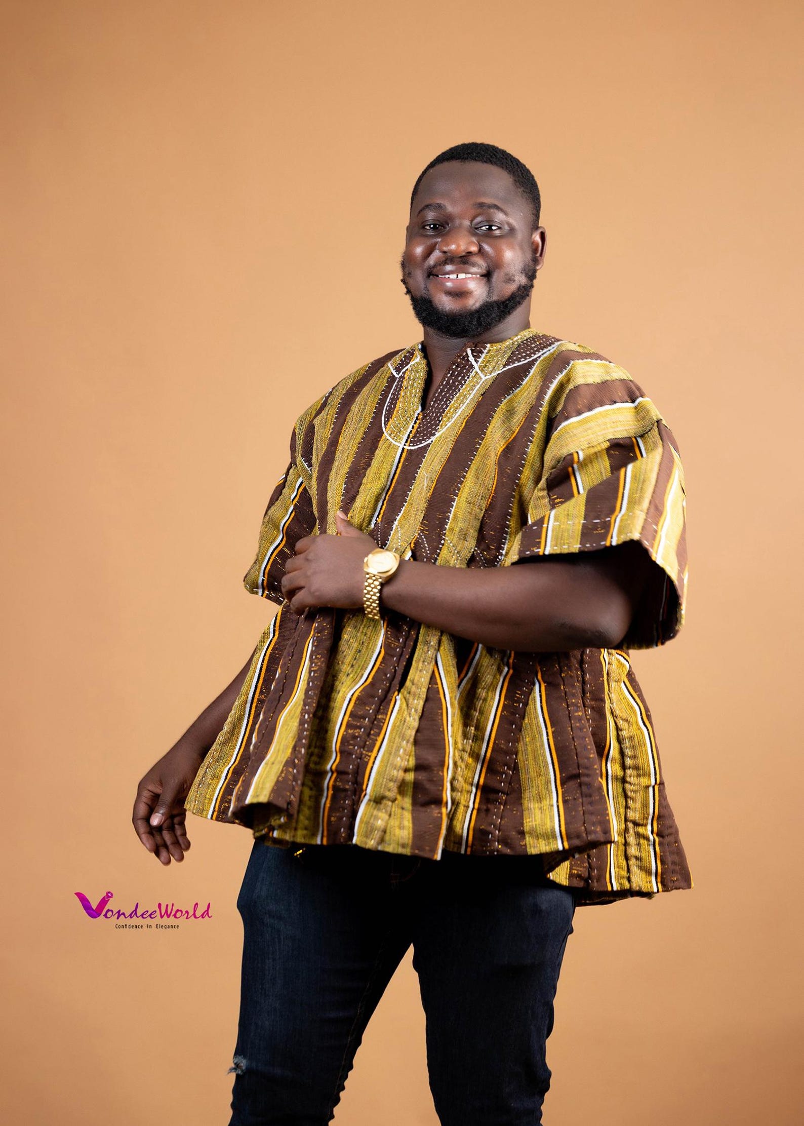 Daliri -northern Ghana Kente Smock | African Men’s Fugu Batakari Jacket ...