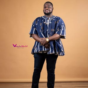 Nasiru- Heritage Batakari Fugu Smock: Hand-stitched Ghana Jacket With ...