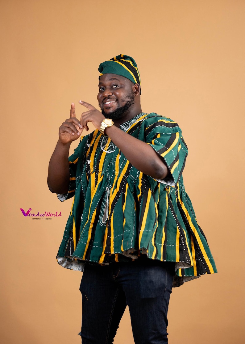 Adams Nothern Ghana Batakari Fugu| African Men’s Fugu Batakari Shirt ...