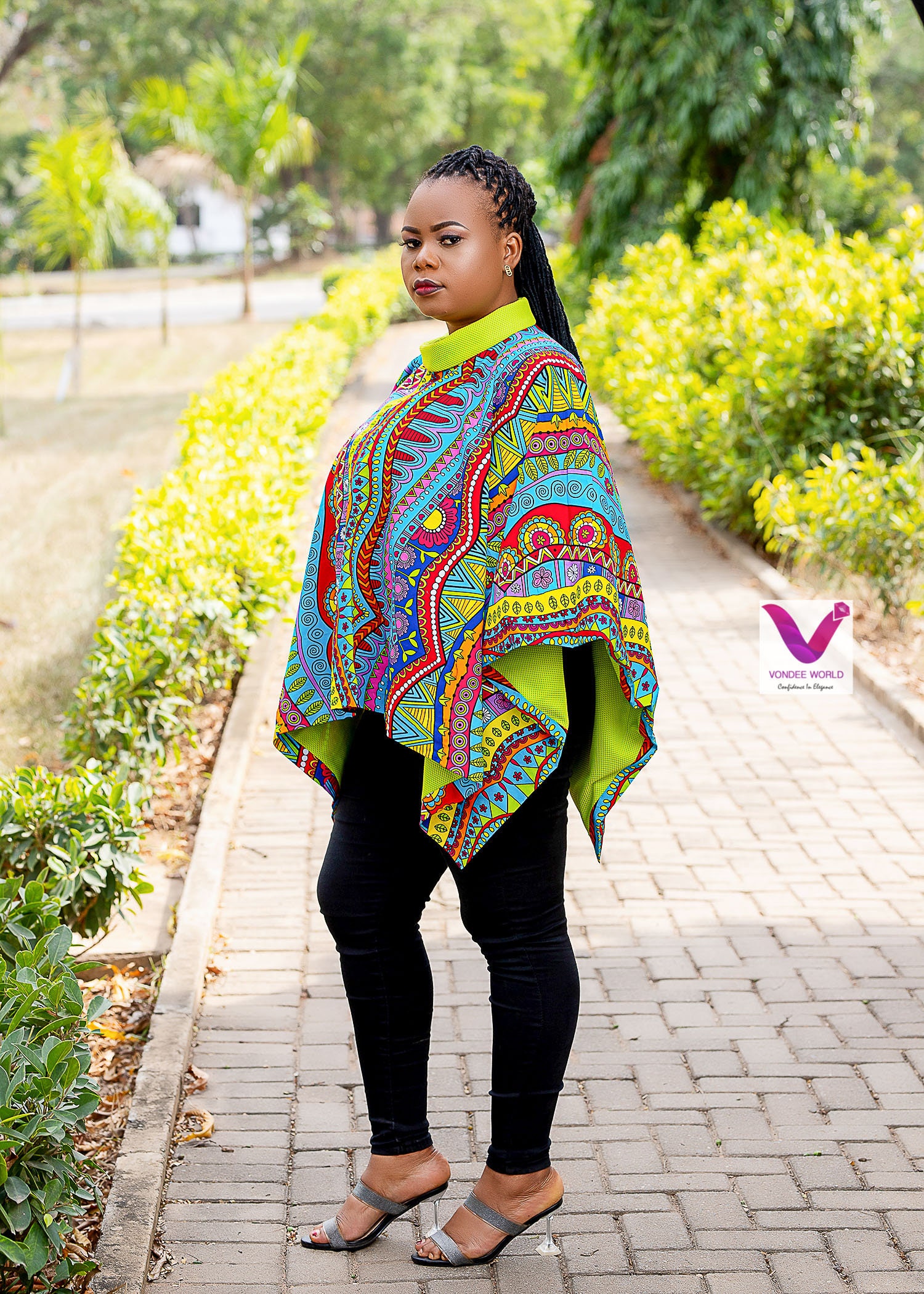 Fawohodie African Print Poncho Blouse African Print - Etsy