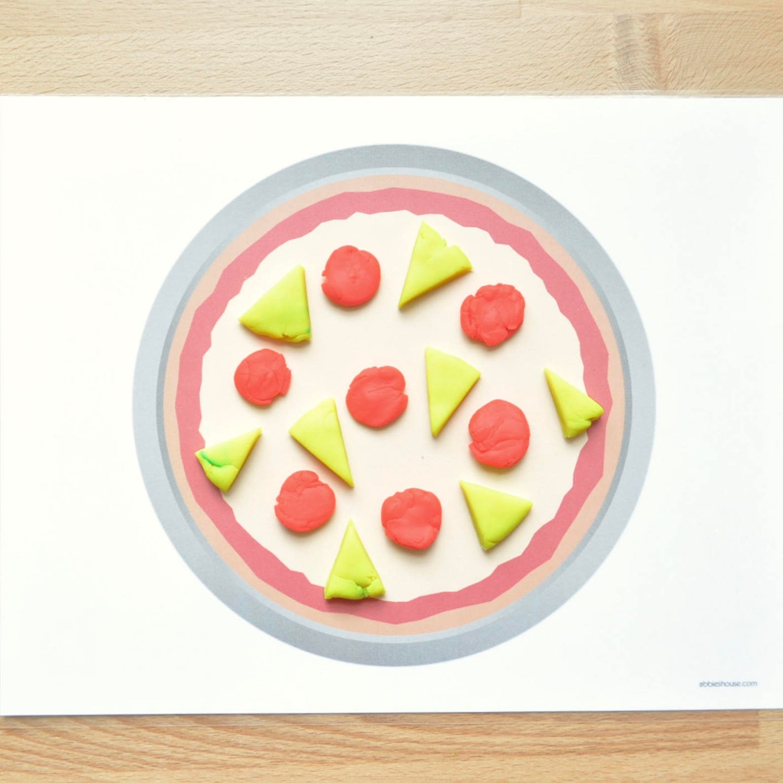 Printable Dinner Play Dough Pads - Instant Printable - Play Dough Mat ...