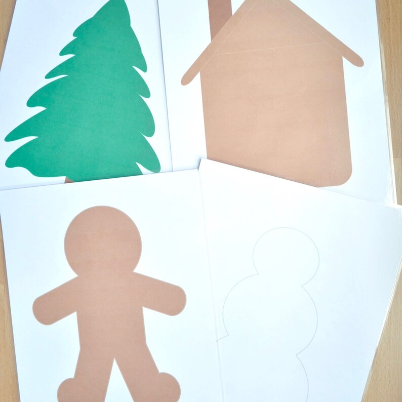 Printable Christmas Play Dough Pads - Instant Printable - Play Dough ...