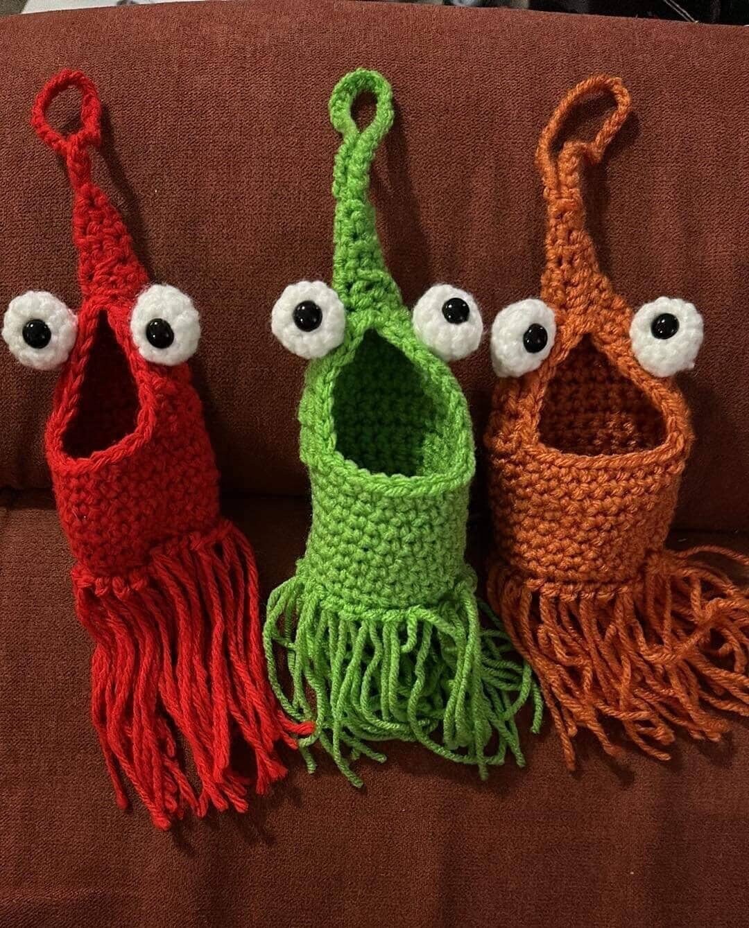 Handmade Crocheted Hanging Yip Yip Alien - Etsy