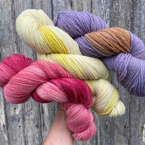Walnut and Hibiscus Solar Dye Yarn Kit Natural Plant Dye Summer Craft ...