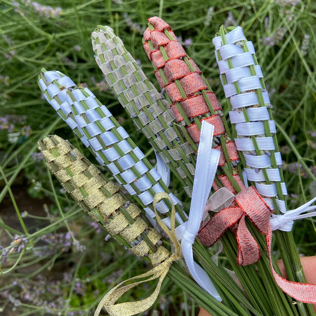 Natural Homegrown Handwoven Lavender Wand Eco Craft Natural Flower ...