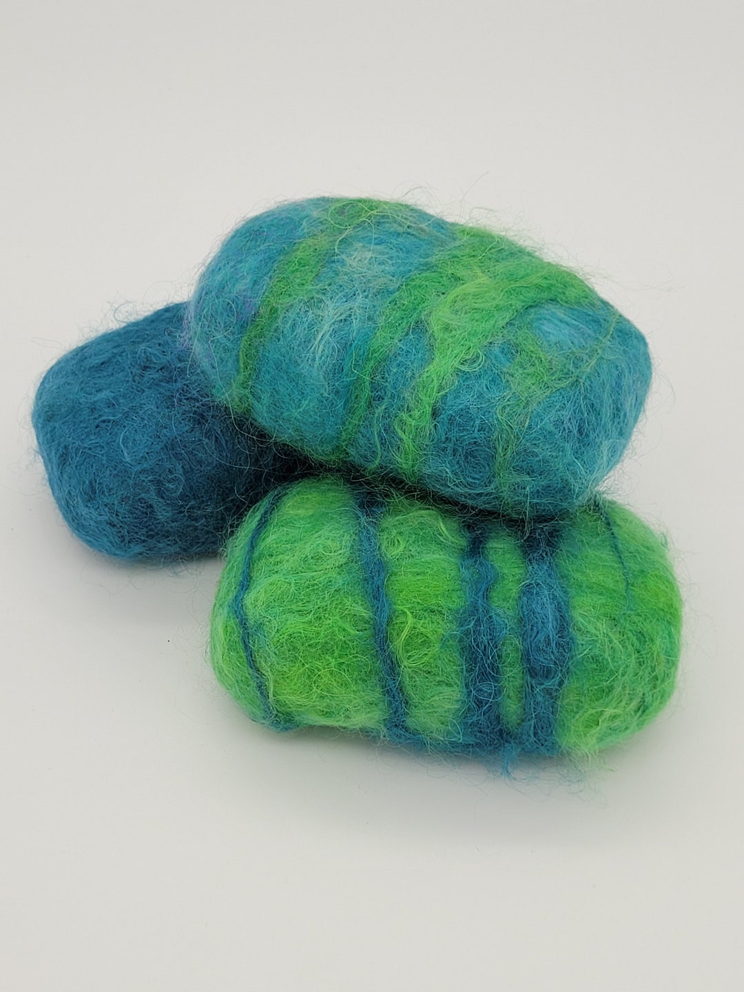 British Wool Wet Felting Soaps Kit - Handdyed Wool - Diy Soap Kit ...