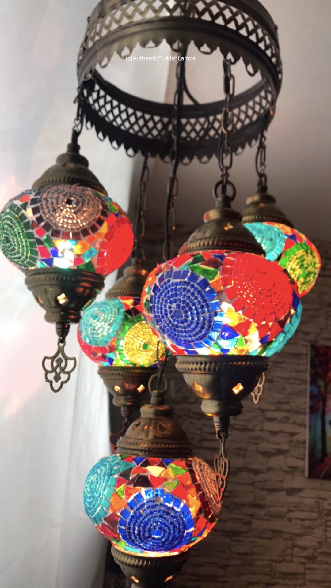5 Ball Mosaic Lamps, Morocco Lantern, , Mosaic Lighting,mosaic Lamp ...