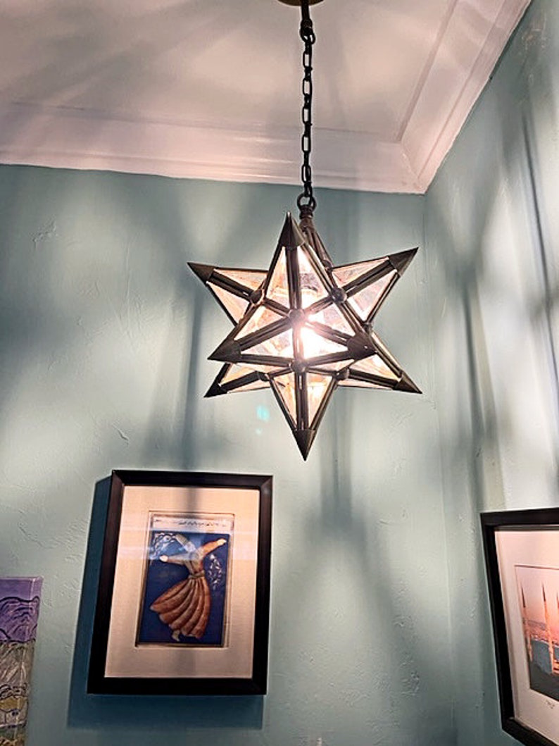 Moravian Star Light Moravian Lampstar Lamplightinghanging - Etsy