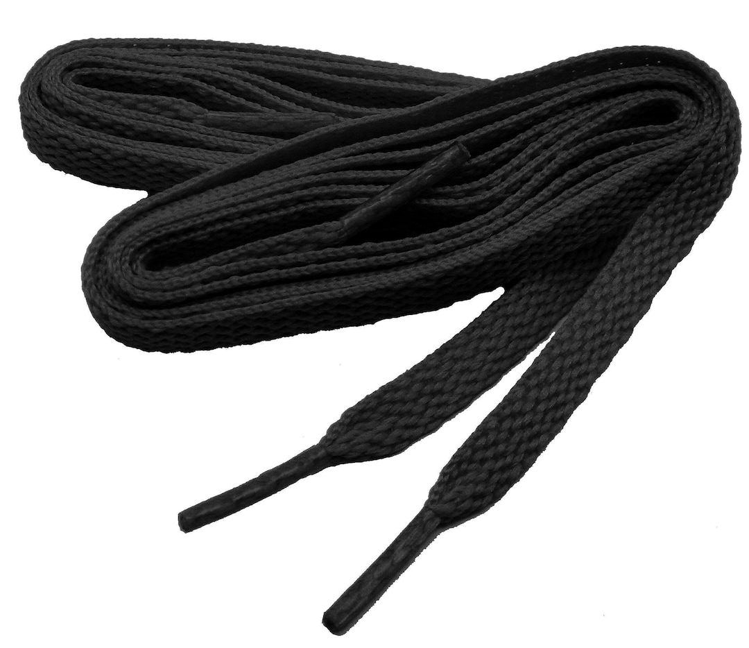 2 Pair Pack- Black, Proathletic(tm) FLAT Sneaker Shoelaces - Etsy