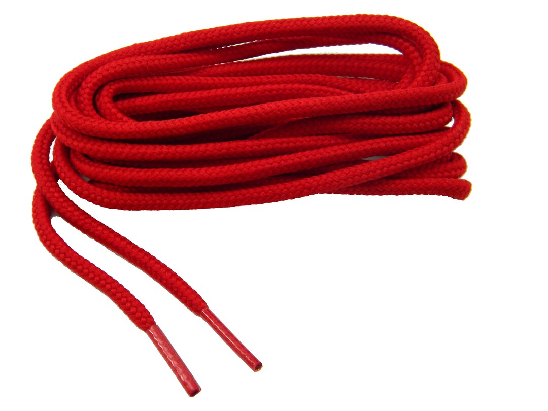 2 Pair Pack- Red, Round Athletic Style, 4mm Wide Shoelaces - Etsy