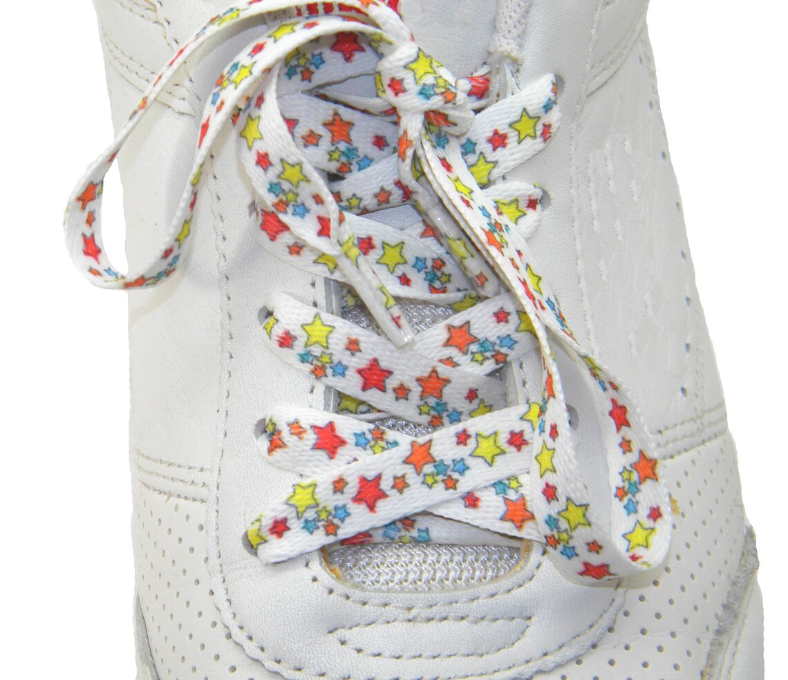 1 Pair Shooting Star Specialty Printed Shoelaces 8mm Wide - Etsy
