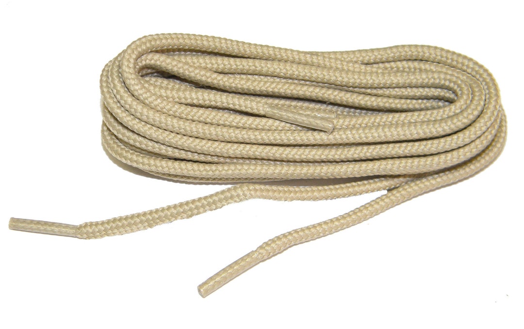 2 Pair Pack- Tan Sand, Round Athletic Style, 4mm Wide Shoelaces - Etsy
