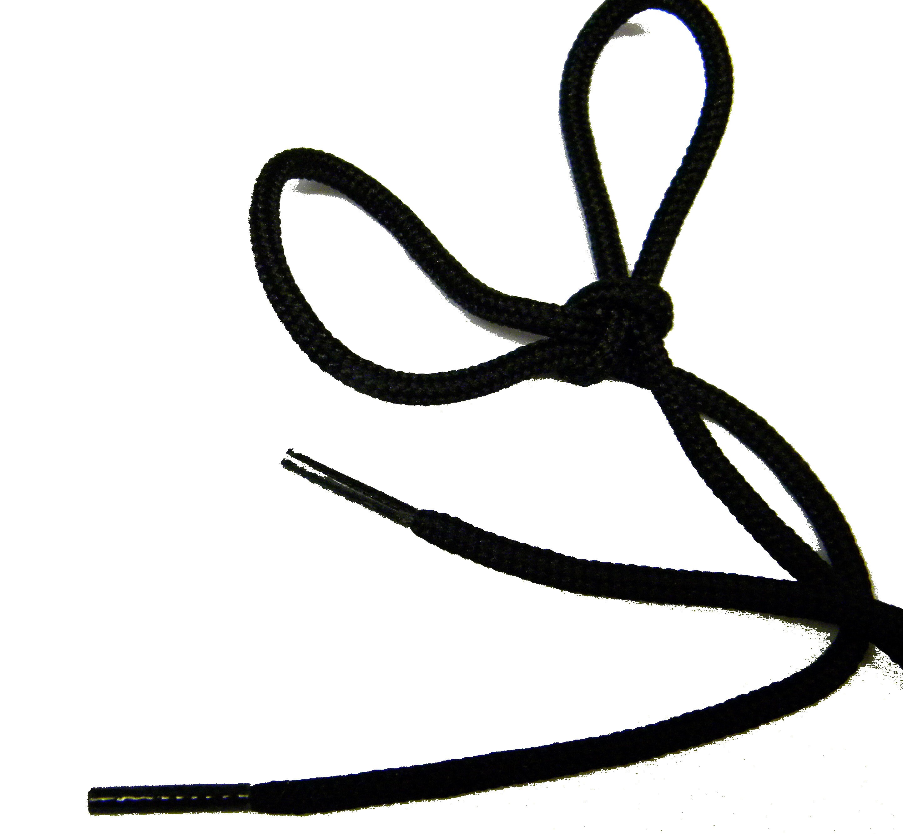 2 Pair Pack - Black, Extra Long, Durable Polyester Boot Laces, 4mm ...