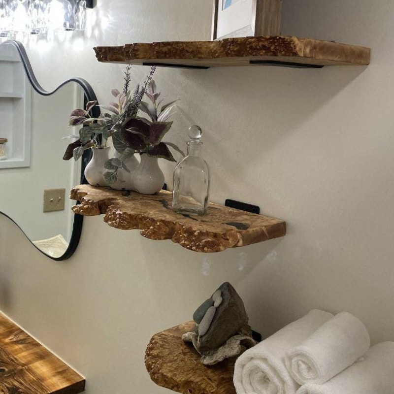 Live Edge Shelf - Etsy