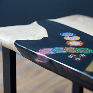 Accent Wood Resin Coffee Table, Unique Poker Table, Poker Gifts ...