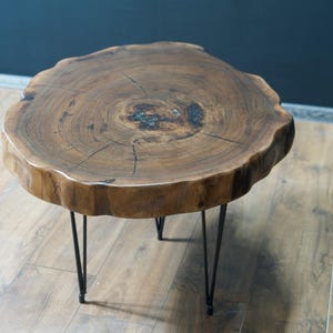 Authentic Rustic Walnut Table, Accent Table, Stump Coffee Table ...