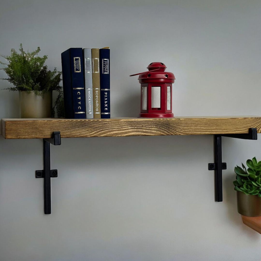 Solid Wood Bar Shelves, Kitchen Shelves, Plant Shelves, Open Book ...