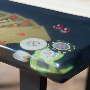 Accent Wood Resin Coffee Table, Unique Poker Table, Poker Gifts ...