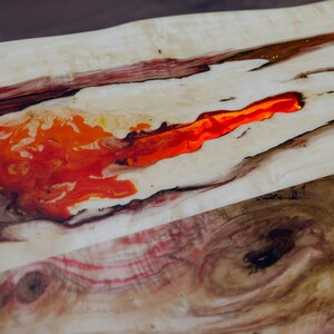 Epoxy Lava Coffee Table, Modern Handmade Dinning Table, Rustic Wood ...