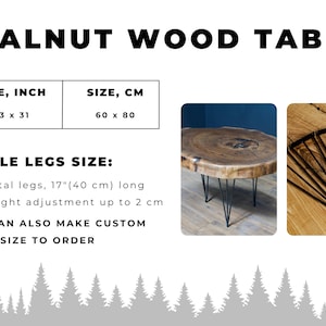 Authentic Rustic Walnut Table, Accent Table, Stump Coffee Table ...