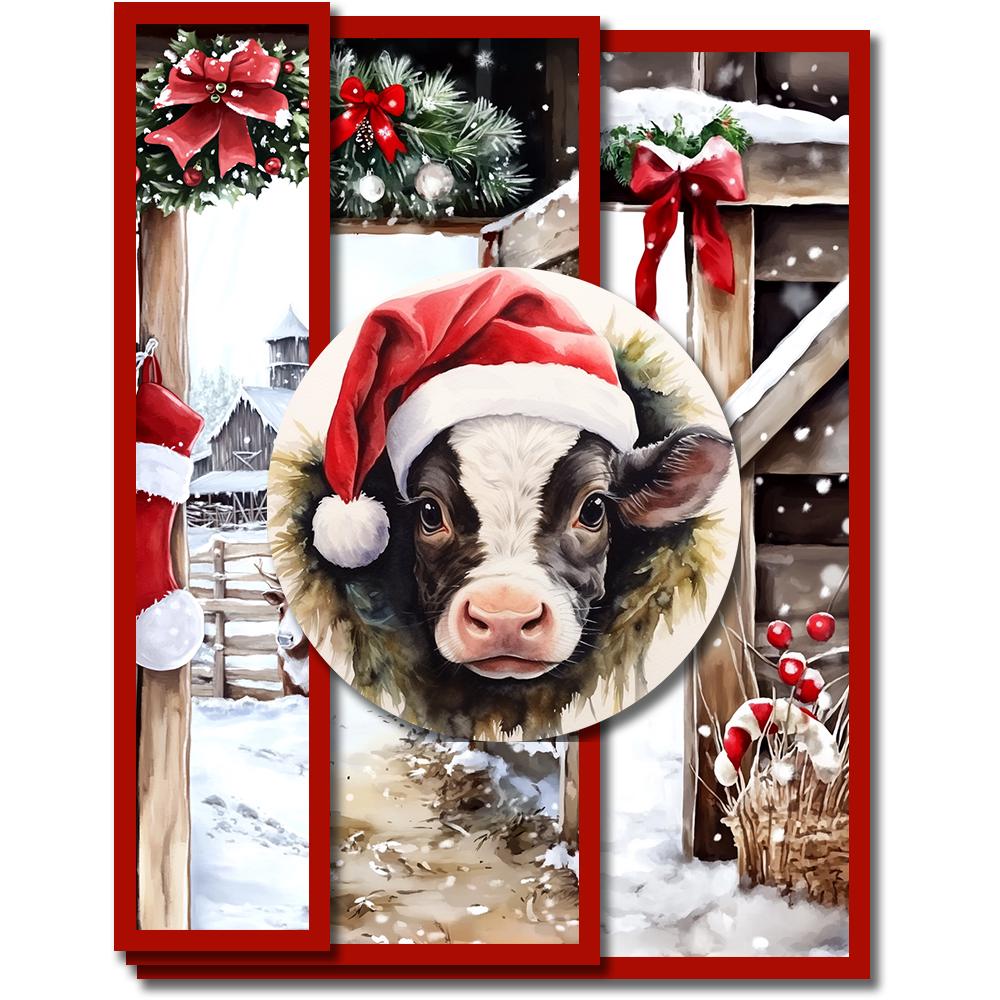 Enchanted Winter Scenes | Tri-fold Card Kit | Printable Holiday Card ...