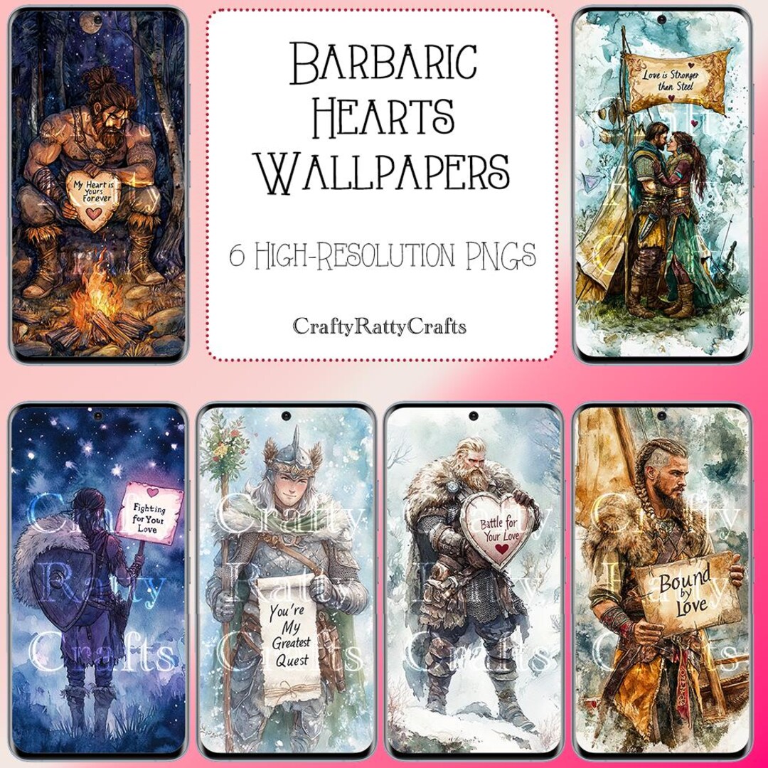 Barbaric Hearts Phone Wallpapers | High Resolution PNG Files Suitable ...