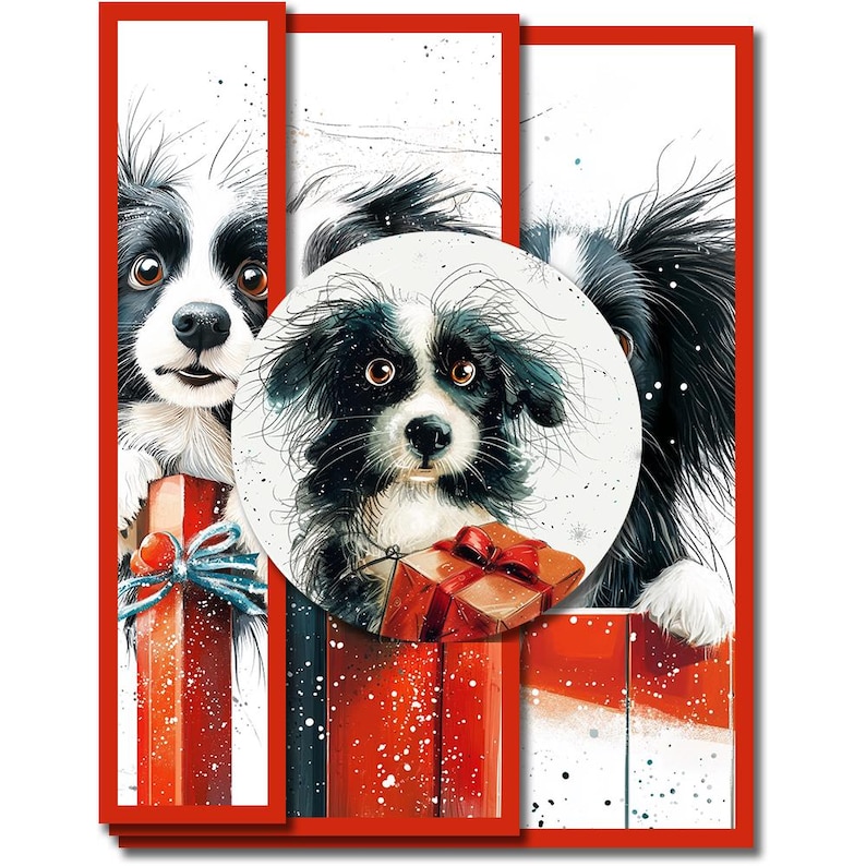 Animal Companions | Tri-fold Card Kit | Printable Holiday Card Designs ...