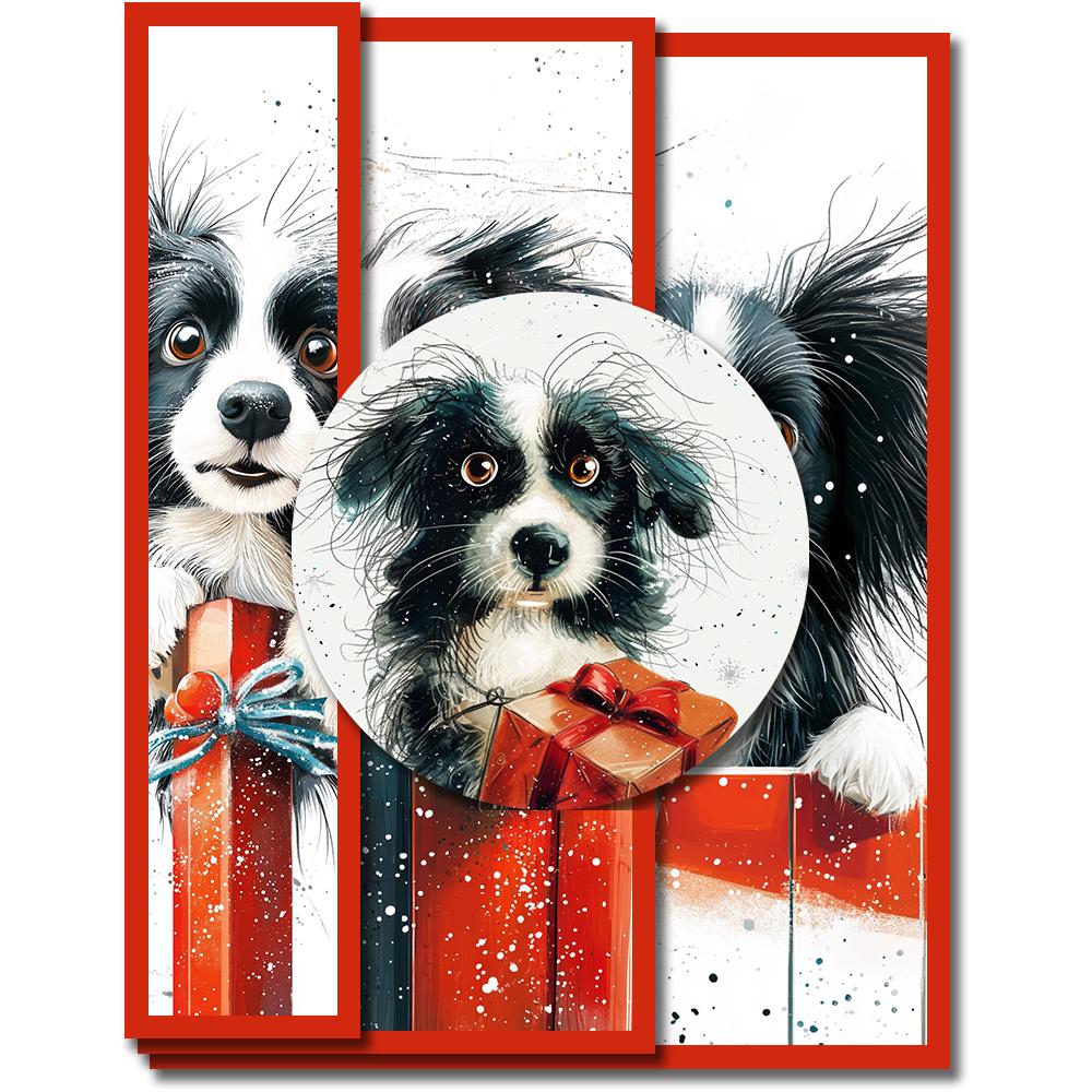 Animal Companions | Tri-fold Card Kit | Printable Holiday Card Designs ...