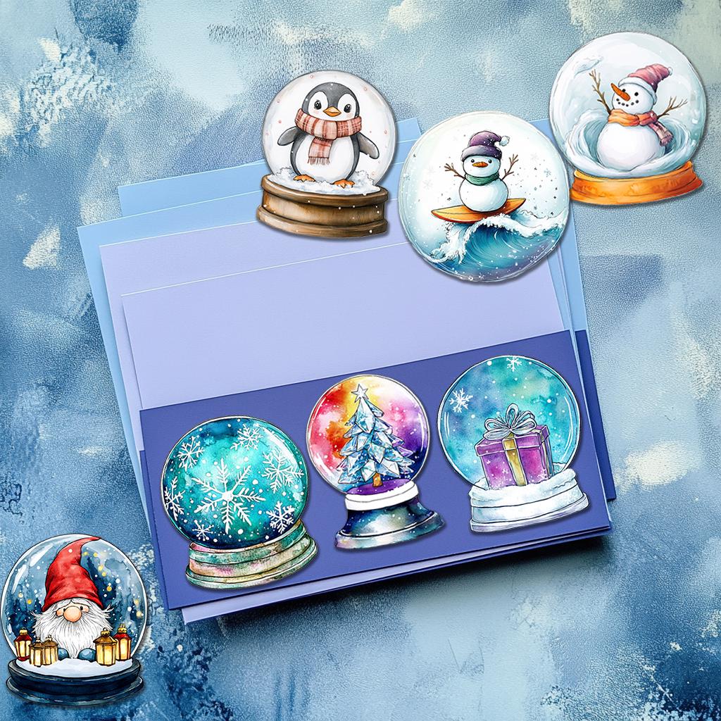 100+ Whimsical Winter Wonder: Snow Globe Clipart & Sticker Collection ...