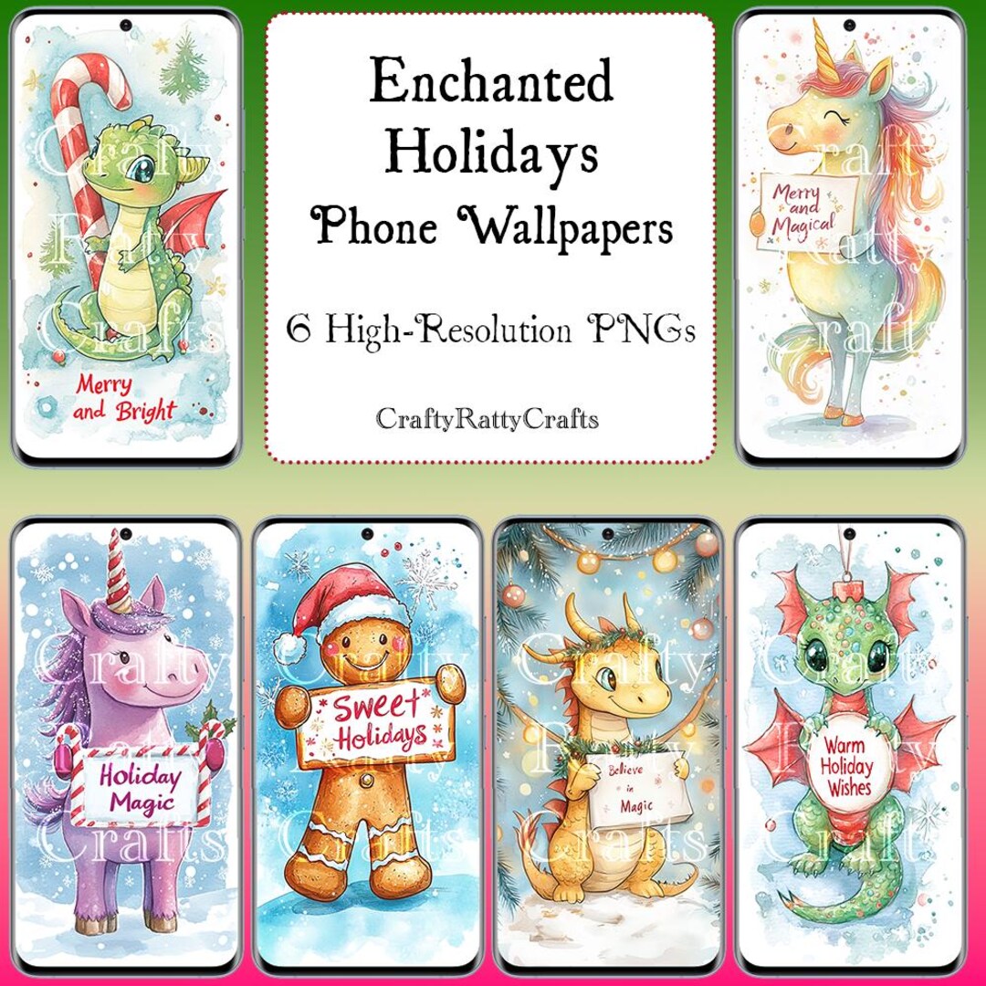 Enchanted Holidays Phone Wallpapers | High Resolution PNG Files ...