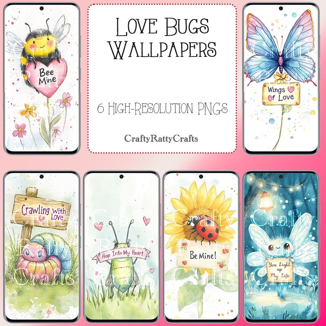 Love Bug Phone Wallpapers | High Resolution PNG Files Suitable for All ...
