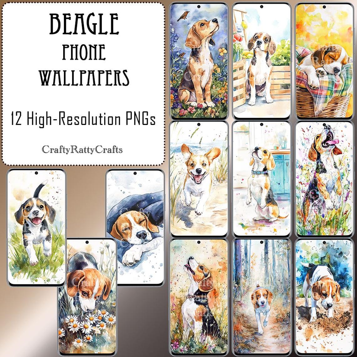 Beagle Phone Wallpapers | High Resolution PNG Files Suitable for All ...