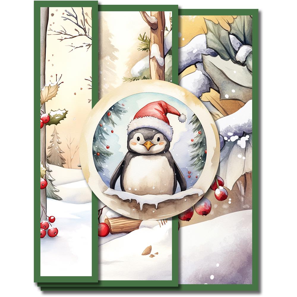 Festive Delights | Tri-fold Card Kit | Printable Holiday Card Designs ...