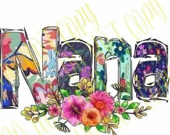 Nana PNG , PNG Nana , Nana With Flowers PNG , Nana Sublimation Designs Downloads , Nana Download ...