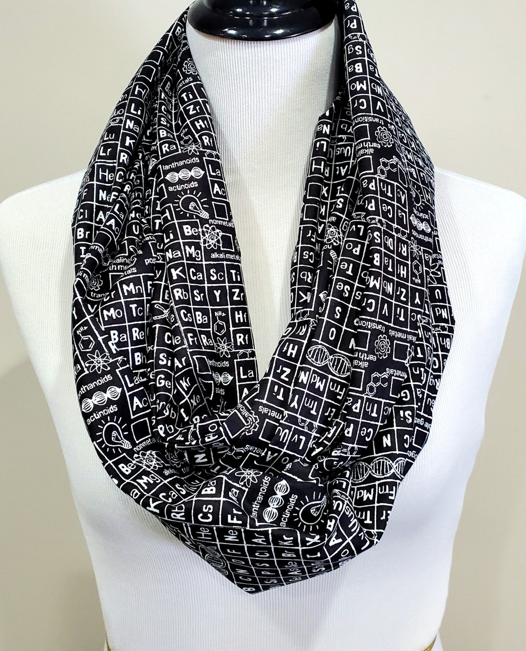 Periodic Table Infinity Scarf - Etsy