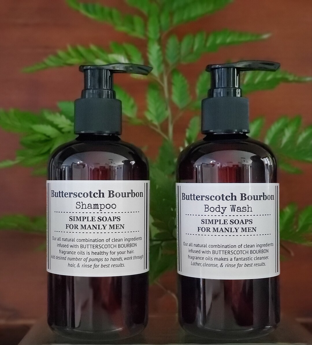 Butterscotch Bourbon Toxin Free Shampoo, Conditioner, or Body Wash 8oz ...