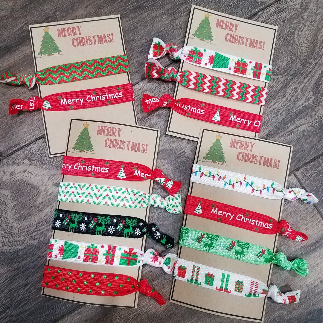 Christmas Stocking Stuffer Hair Elastics - Etsy