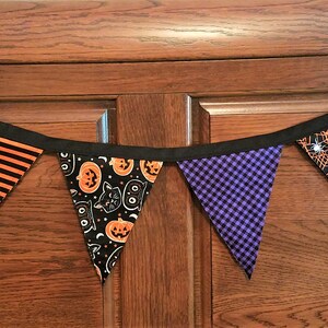 Halloween Pennant Fabric Banner and Bunting - Etsy
