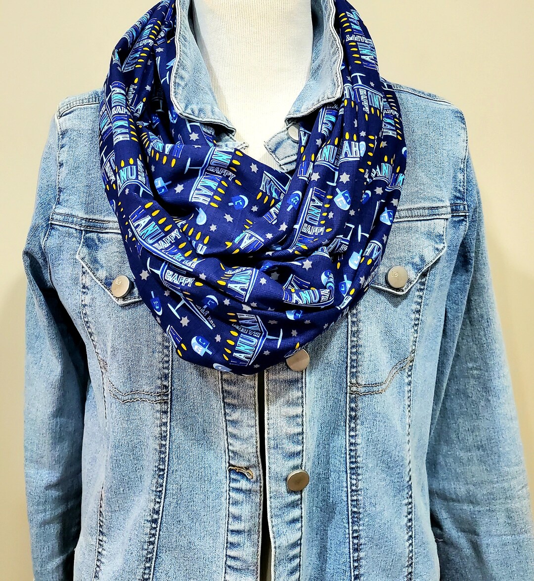 Hanukkah Menorahs Infinity Scarf - Etsy