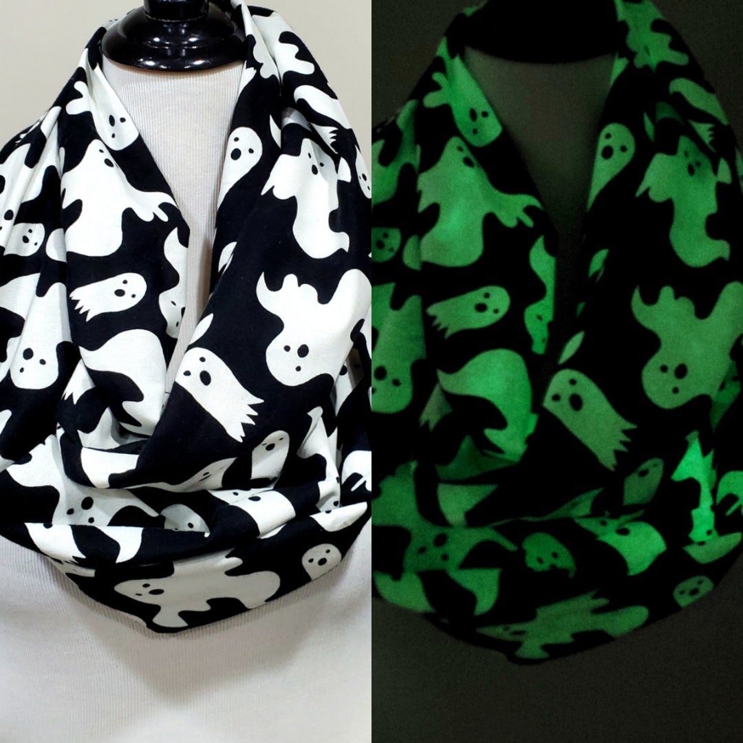 Ghosts Glow in the Dark Scarf - Etsy