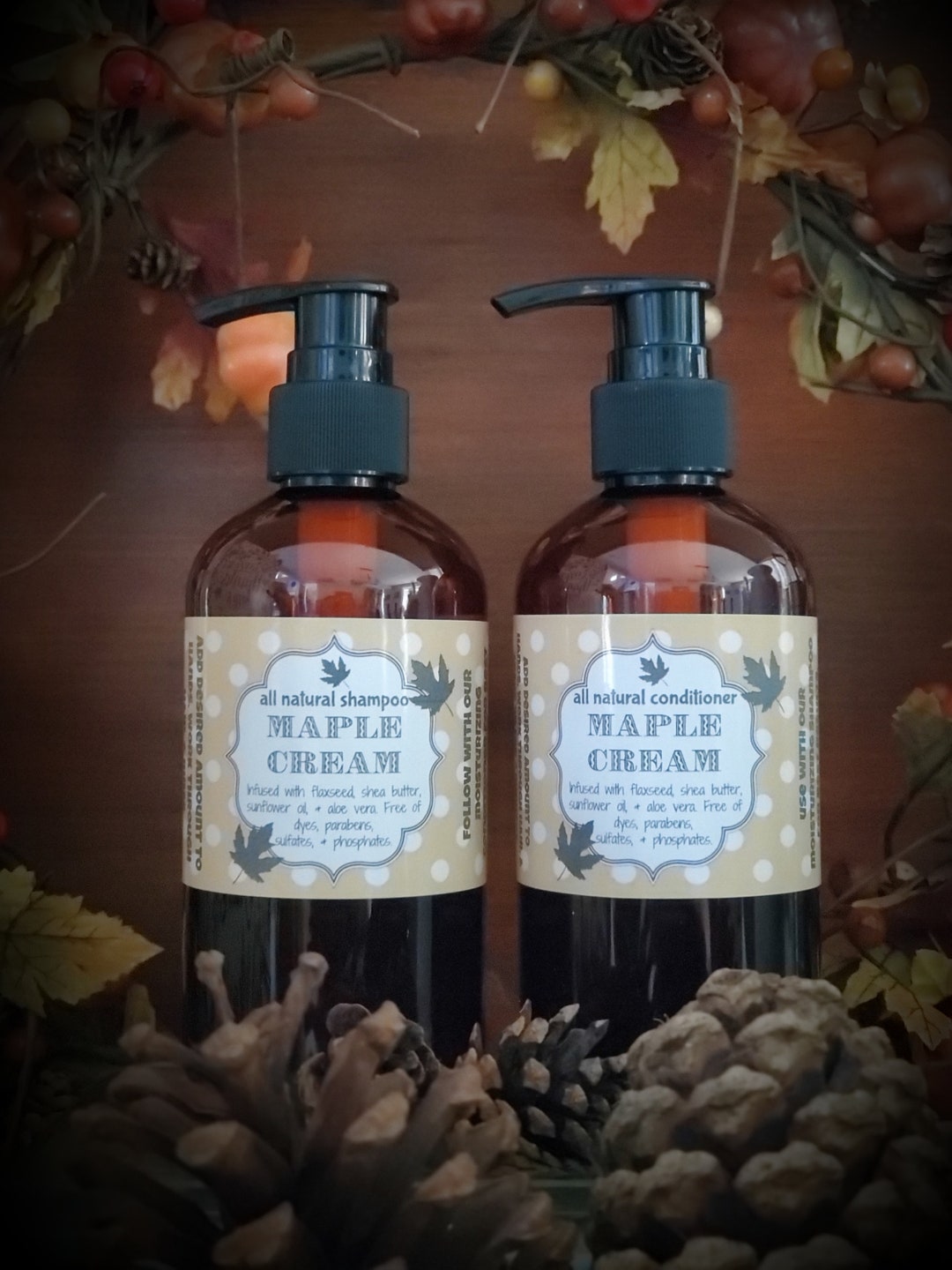Maple Cream Toxin Free Shampoo, Conditioner, or Body Wash 8oz or 16oz ...