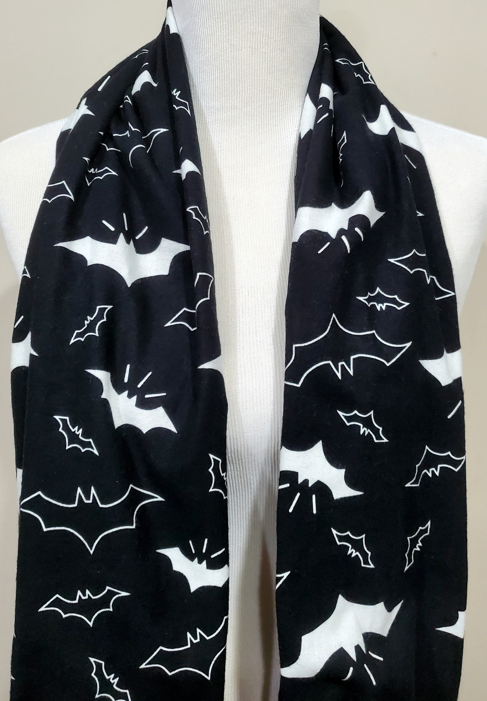 Quick, to the Bat Scarf! Glow in the Dark Scarf - Etsy
