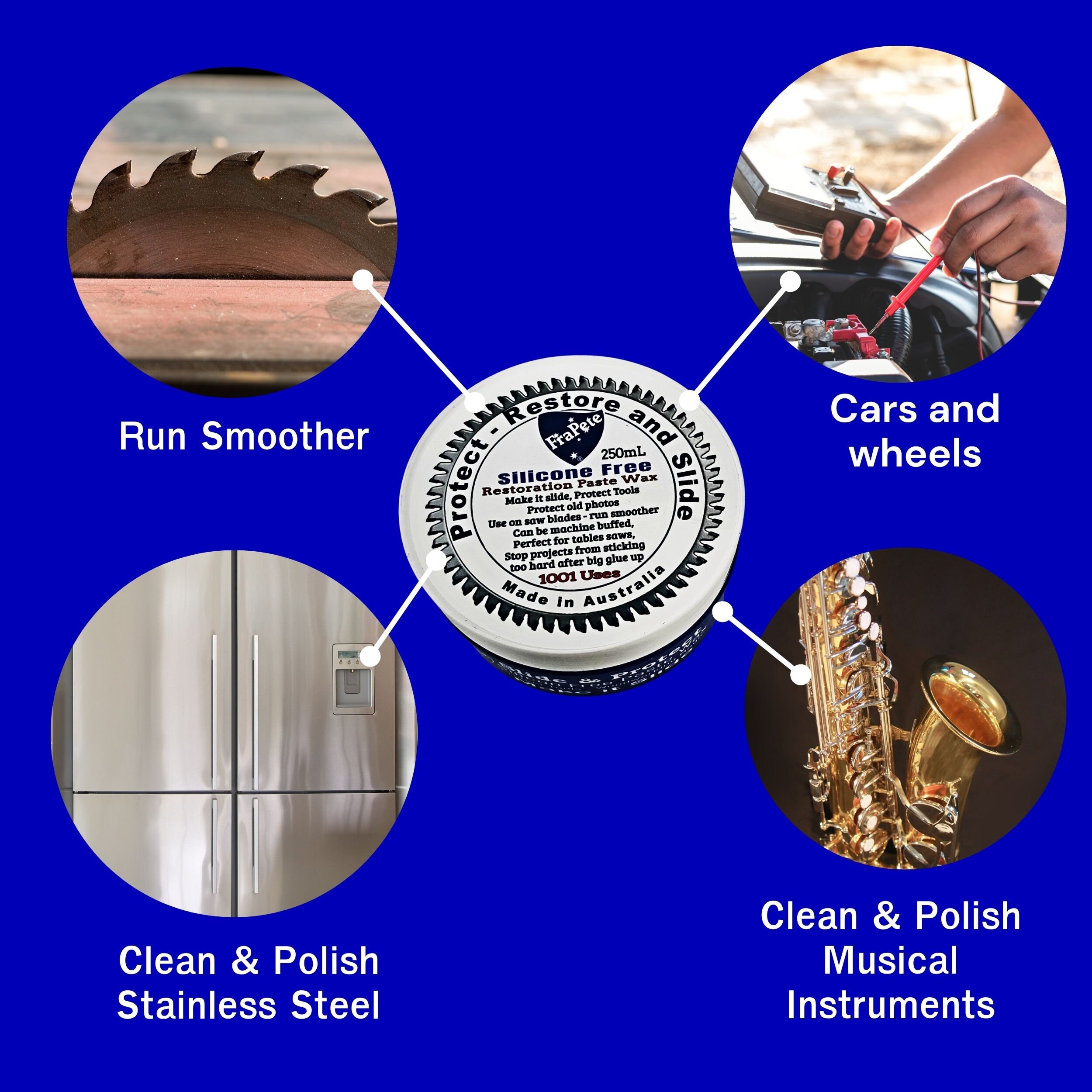 Frapete Slide & Protect Paste Wax Restorers Wax Woodworking Wax Protect ...