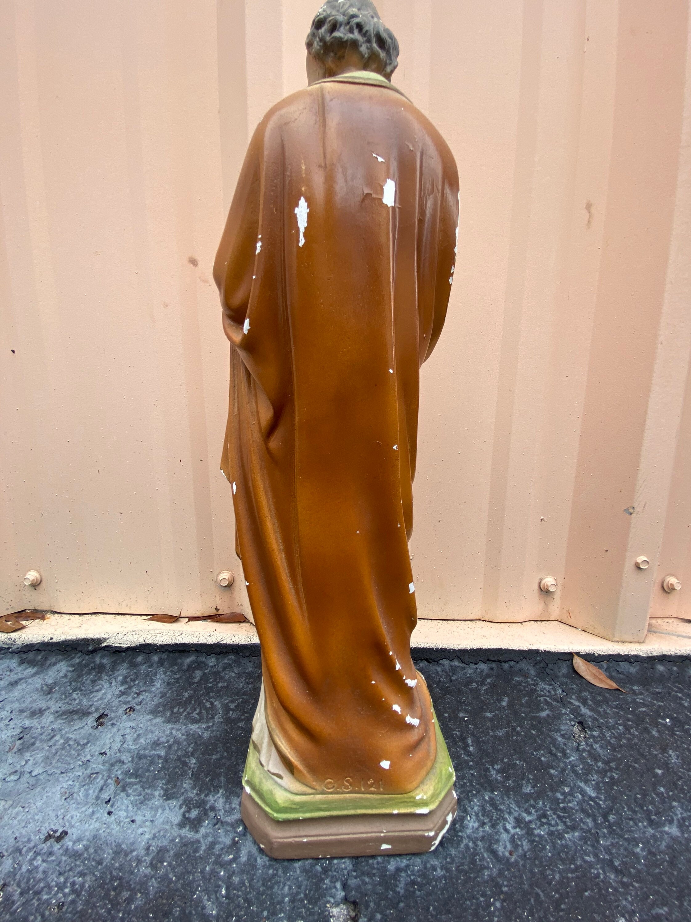 Vintage Saint Joseph Statue - Etsy