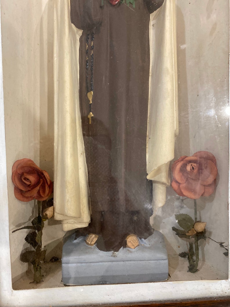 Antique Saint Theresa Statue Shadow Box Shrine - Etsy