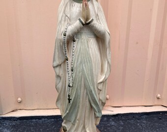 Antique Mary Statue | Etsy