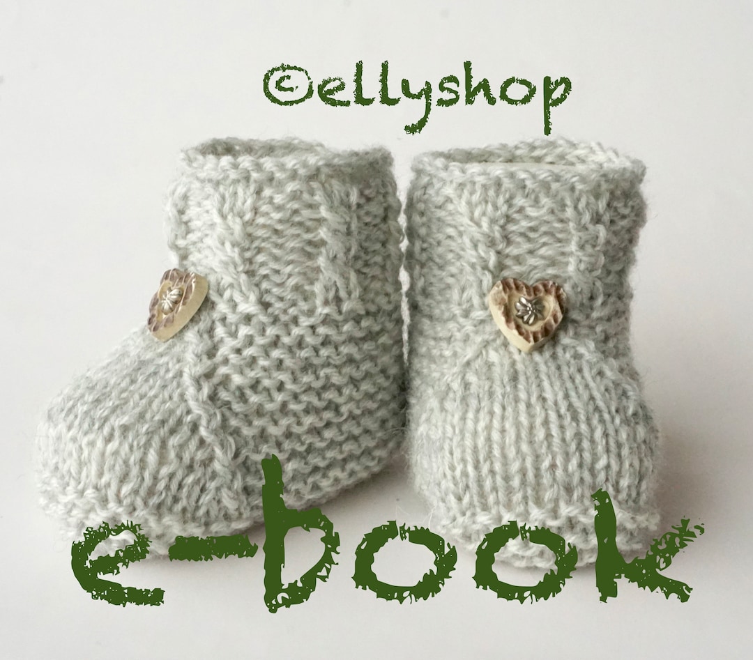 PDF Strickanleitung Babyschuhe gestrickt - ebook Stricken Handarbeit ...