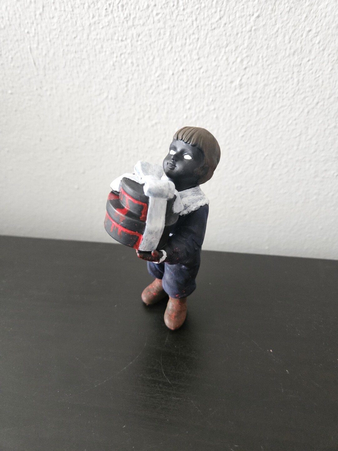 Hand Painted Spooky Boy Statue Dark Decor Gothic Halloween - Etsy