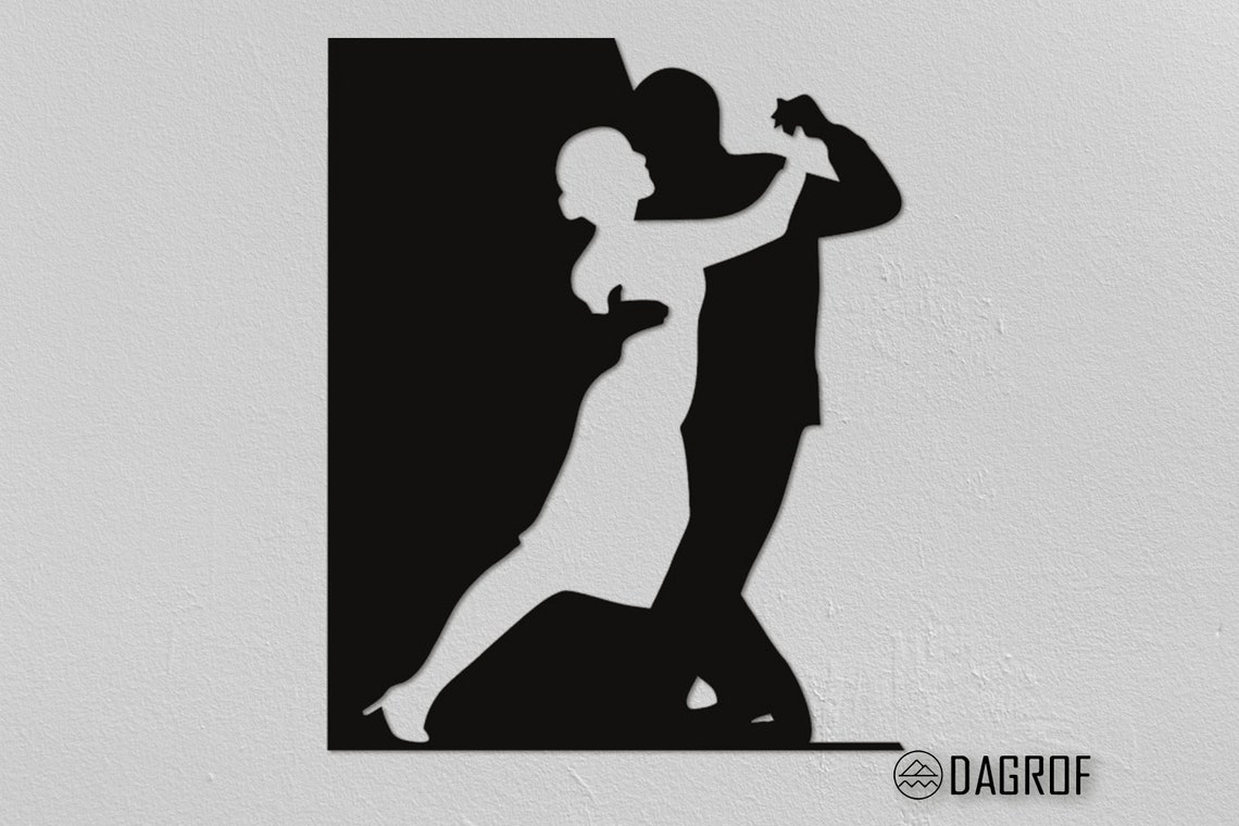 Tango Dance Design Metal Wall Art Christmas Gifts for Her | Etsy