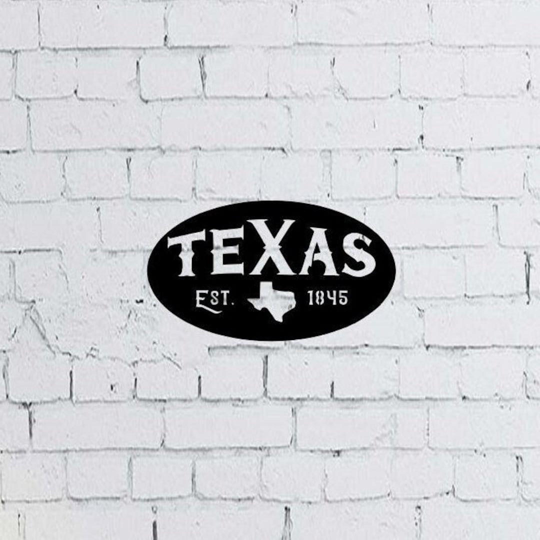 Texas Metal Wall Sign, Texas Metal Wall Art, Texas Decor, Texas Fan ...